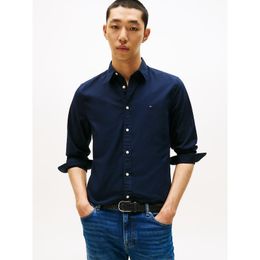Tommy Hilfiger Herren Langarmhemd &raquo;FLEX POPLIN SHIRT&laquo; Slim Fit, Kentkragen, Baumwollqualit&auml;t L (52), N-Gr