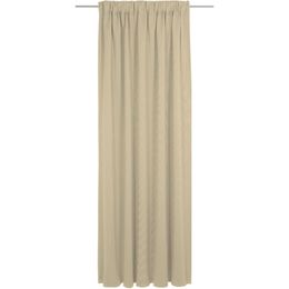 Adam Vorhang &raquo;Uni Collection light&laquo; Multifunktionsband 1 Stk. tlg. aus 100% Bio-Baumwolle beige Jacquard, Baumwolle 145cm, Multifunktionsband, 142cm
