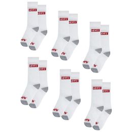 Levi's Kids Herren Levi's Kids Socken &raquo;LHN BOX TAB HIGH CUT 6PK&laquo; Packung, 6 Paar tlg. UNISEX wei&szlig; 9/11 (37,5/40)