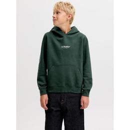 Jack & Jones Jack & Jones Junior Jungen Kapuzensweatshirt &raquo;JJESOHO SWEAT HOOD NOOS JNR&laquo;, Baumwollmischung, relaxed fit gr&uuml;n 152