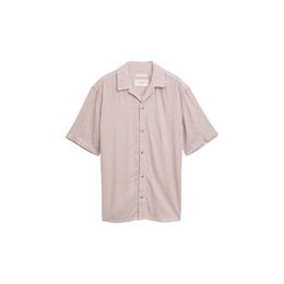 Tom Tailor Herren Tom Tailor Kurzarmhemd mit All-Over Print wei&szlig; S, N-Gr