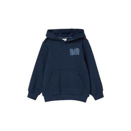 s.Oliver Junior Jungen s.Oliver Junior Sweatshirt, mit gro&szlig;em R&uuml;cken-Print und kleinem Frontprint blau 92/98