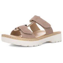 Ara Damen Pantolette &raquo;CAPRI&laquo; , Plateau, Sandale, Sommerschuh in Weite G (= weit) beige 40