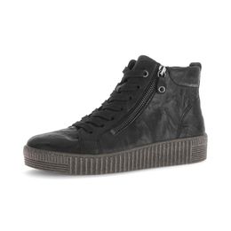 Gabor Damen Sneakerboots , Plateau, Stiefelette, Schn&uuml;rboots mit Ziern&auml;hten schwarz 37