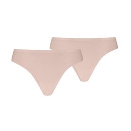 Puma Damen Puma String &raquo;Puma WOMEN INVISIBLE COTTON STRINGS 2P&laquo; nahtlose R&auml;nder f&uuml;r eine unsichtbare Passform beige XXL