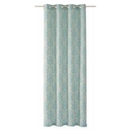 WIRTH Vorhang &raquo;Medina&laquo; &Ouml;sen 1 Stk. tlg. blau Baumwolle, Polyester 245cm, &Ouml;sen, 135cm