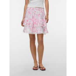 V&eacute;ro Moda Vero Moda Damen Minirock &raquo;VMBLISS H/W SHORT DETAIL SKIRT WVN&laquo; Viskosemischung, Allover Print rosa S (36)