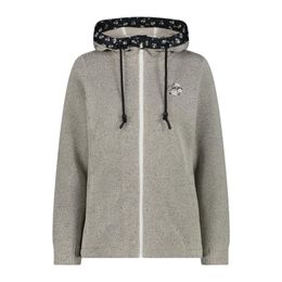 CMP Damen CMP Strickfleecejacke mit fester Kapuze, atmungsaktiv, aus Polyester wei&szlig; 40