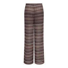 Only Damen Only Schlupfhose &raquo;ONLSANDY WIDE TIE STRING PANTS JRS&laquo; Materialmix, regular fit braun M (38), N-Gr