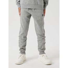 name it Jungen Jogginghose &raquo;NKMVIMO f&uuml;r Jungen mit B&uuml;ndchen und Stretchkomfort&laquo; unifarben, casual, regular fit, Baumwollmischung, Rundhals grau 164, N