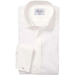 MARVELIS Herren MARVELIS Langarmhemd Umschlagmanschette, New-Kentkragen, modern fit, b&uuml;gelfrei 40, N-Gr