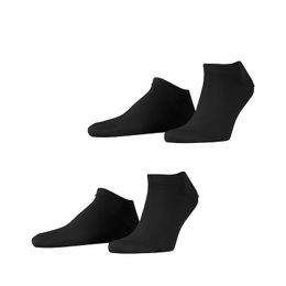 Esprit Herren Sneakersocken &raquo;Basic Uni&laquo; 2 Paar, weich, uni Socken, schmales B&uuml;ndchen schwarz 39-42