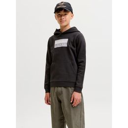 Jack & Jones Jack & Jones Junior Herren Kapuzensweatshirt &raquo;JCOFUSION GRAPHIC SWEAT HOOD UNB SN JNR&laquo;, Baumwollmischung, normal geschnitten 140