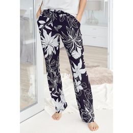 Lascana Damen Lascana Schlafhose mit floralem Druck bunt 36/38, N-Gr