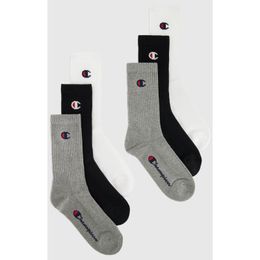 Champion Damen Tennissocken Packung, 6 Stk. tlg. 6er-Pack, sportliche Tennissocken, mit Logoschriftz&uuml;gen, aus Baumwolle schwarz-wei&szlig; 39-42