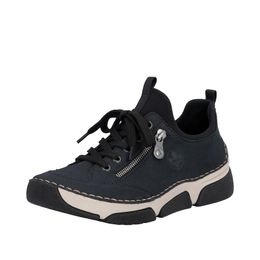 Rieker Damen Slip-On Sneaker Schlupfschuh, Halbschuh, Freizeitschuh mit weicher Innensohle schwarz 40