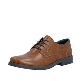 Rieker Herren Schn&uuml;rschuh Halbschuh, Business-Schn&uuml;rer, Anzugschuh mit Blockabsatz braun 46