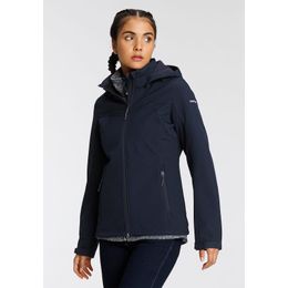 Icepeak Damen Softshelljacke &raquo;Icepeak BRENHAM&laquo; mit Kapuze Winddicht & Wasserabweisend & Atmungsaktiv blau 34