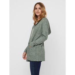 V&eacute;ro Moda Vero Moda Damen Strickjacke &raquo;VMDOFFY LS OPEN HOOD CARDIGAN GA NOOS&laquo; Materialmix, regular fit gr&uuml;n S