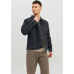 Jack & Jones Jack & Jones Herren Jeansjacke &raquo;JJIJEAN Jeansjacke mit Windschutz, stylisch und angenehm tragbar&laquo; Abriebeffekte, modisch, regular fit, Baumwolle 