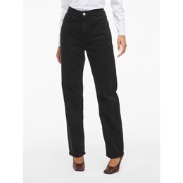 Vila Damen High-waist-Jeans &raquo;VIKELLY JAF HW STRAIGHT JEANS-NOOS&laquo; Baumwollmischung 34, L&auml;nge 32