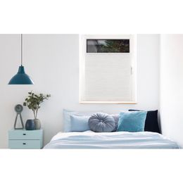 mydeco Wabenplissee &raquo;Save&laquo; Lichtschutz energiesparend ohne Bohren verspannt Klemmfix wei&szlig; Obermaterial: 100% Polyester 130cm, zweiseitig verschiebbar,