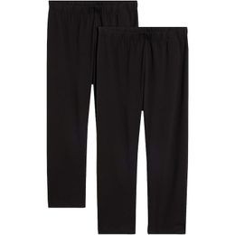 bonprix Damen bonprix Caprileggings Skinny Fit, mit Elasthan-Anteil, im 2er-Pack, in mehreren Gr&ouml;&szlig;en 40/42 (M), N-Gr