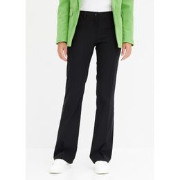 bonprix Damen bonprix Stretch-Hose regular fit, figurbetont schwarz 48, N-Gr