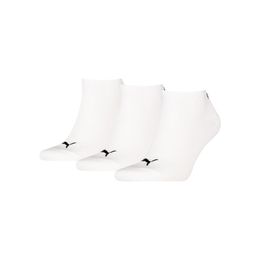 Puma Damen Puma Sneakersocken &raquo;Puma UNISEX SNEAKER PLAIN 3P&laquo; 3 Paar, mit kleinem Logo wei&szlig; 35-38
