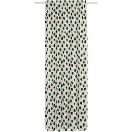 Adam Vorhang &raquo;Dots&laquo; Multifunktionsband 1 Stk. tlg. aus Leinen und Bio-Baumwolle gr&uuml;n Jacquard, Baumwolle, Leinen 145cm, Multifunktionsband, 142cm