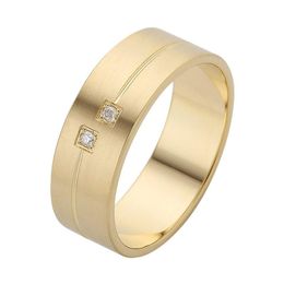 Firetti Unisex Trauring &raquo;Schmuck Geschenk Gold 375 Hochzeit Ehering Trauring "LIEBE"&laquo; Made in Germany, wahlweise mit oder ohne Brillanten gold 16.5, 