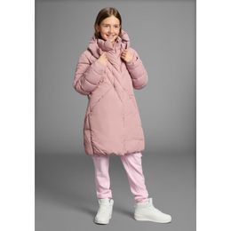 Kangaroos M&auml;dchen Kangaroos Outdoorjacke &raquo;Wintermantel&laquo; mit Kapuze Steppmantel, mit modischer Steppung, warm gef&uuml;ttert rosa 152/158