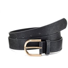 Lascana Damen Lascana H&uuml;ftg&uuml;rtel &raquo;Hoseng&uuml;rtel, G&uuml;rtel, Jeansg&uuml;rtel, Anzugg&uuml;rtel&laquo; im modernen Metallic Animal-Look schwarz 100