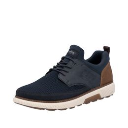 Rieker Herren Slip-On Sneaker Freizeitschuh, Halbschuh, Slipper mit MemoCup-Ausstattung blau 42
