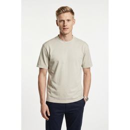 BOSS Orange Herren BOSS Orange T-Shirt &raquo;Te Dye Relaxed Fit&laquo; 100% Cotton Jersey Mock Neck Logo Centered beige XXL