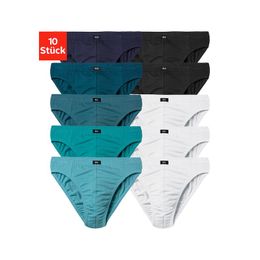 H.I.S. H.I.S Herren Slip &raquo;M&auml;nner Unterhose&laquo; Packung, 10 Stk. in Unifarben bunt 4 (S), 10 Stk.