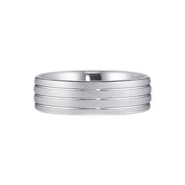 Firetti Unisex Trauring &raquo;Schmuck Geschenk Hochzeit Ehering Trauring "LIEBE"&laquo; Made in Germany - wahlweise mit oder ohne Zirkonia (synth.) silber 17,5, 