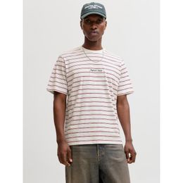 Jack & Jones Jack & Jones Herren T-Shirt &raquo;JORNORREBRO STRIPE TEE SS CN LN&laquo; Baumwolle, relaxed fit XS