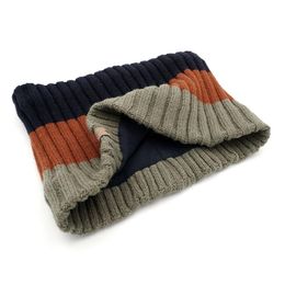 MaxiMo Kinder MaxiMo Loop Materialmix, gef&uuml;ttert, w&auml;rmend, Rippstruktur, bequem, weich blau 1