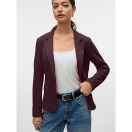 V&eacute;ro Moda Vero Moda Damen Jerseyblazer &raquo;VMJULIA LS BLAZER JRS NOOS&laquo; Materialmix, regular fit rot 34