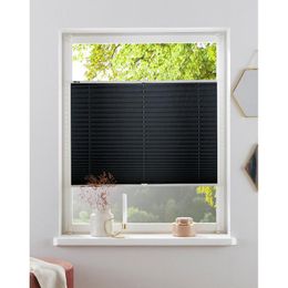 OTTO home Plissee &raquo;DAHRA - in Crush-Optik&laquo; Lichtschutz ohne Bohren verspannt Fixma&szlig;, Bestseller mit Klemmtr&auml;ger, Sonnenschutz, f&uuml;r Fenster & T&uuml;r grau 