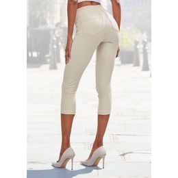 H.I.S. H.I.S Damen Caprihose im Schlupfhosen Style beige 32/34, N-Gr