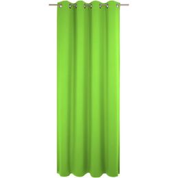 WIRTH Vorhang &raquo;Umea&laquo; &Ouml;sen 1 Stk. tlg. gr&uuml;n Jacquard, Polyester 145cm, &Ouml;sen, 132cm