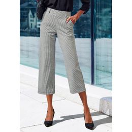 Lascana Damen Lascana Culotte mit Jacquard Strickmuster oder uni schwarz blau 40/42, N-Gr