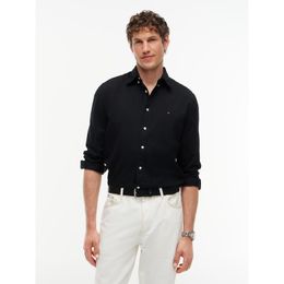 Tommy Hilfiger Herren Langarmhemd &raquo;CORE FLEX POPLIN SOLID Regular Fit SHIRT&laquo; Regular Fit Flex Cotton schwarz M (48/50), N-Gr