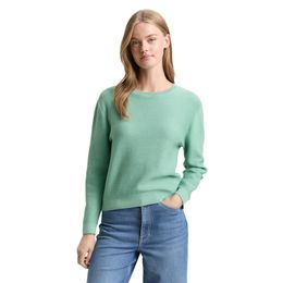 Tom Tailor Denim Damen Tom Tailor Denim V-Ausschnitt-Pullover mit Rippb&uuml;ndchen XL