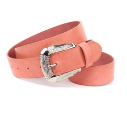 Anthoni Crown Damen Lederg&uuml;rtel rosa 110