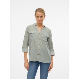 V&eacute;ro Moda Vero Moda Damen Hemdbluse &raquo;VMBUMPY L/S SHIRT NEW WVN GA NOOS&laquo; Viskose, regular fit gr&uuml;n XXL