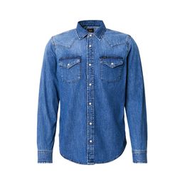 Lee Button Up Shirt 'REGULAR WESTERN' male size S Blue denim