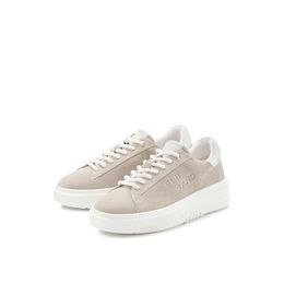 ELBSAND Sneaker 'Schn&uuml;rschuh, Turnschuh, Schn&uuml;rhalbschuh, Freizeitschuh, Ledersneaker' taupe Gr. 38 f&uuml;r Damen. Nachhaltig.